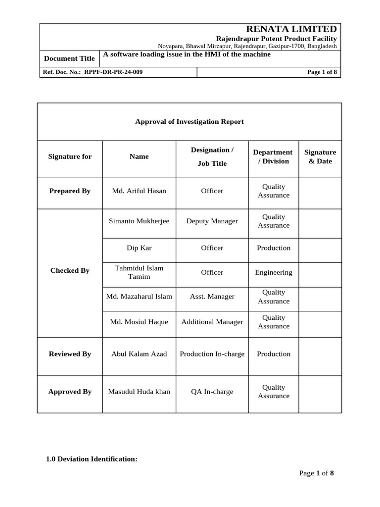 HMI Software Loading Issue Report | PDF | Technology & Engineering