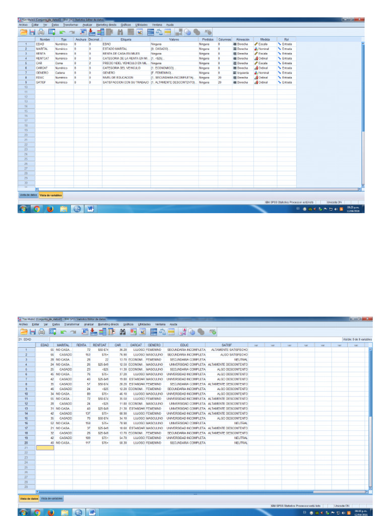 Laboratorio 1 SPSS | PDF