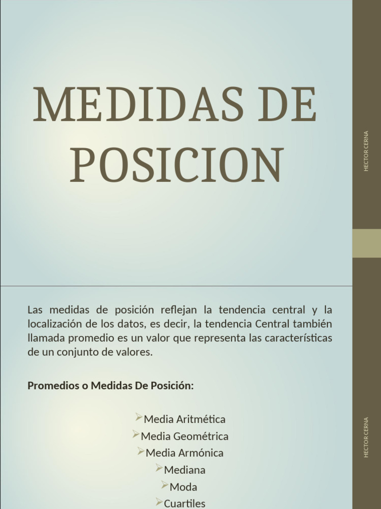 Medidas de Posicion | PDF