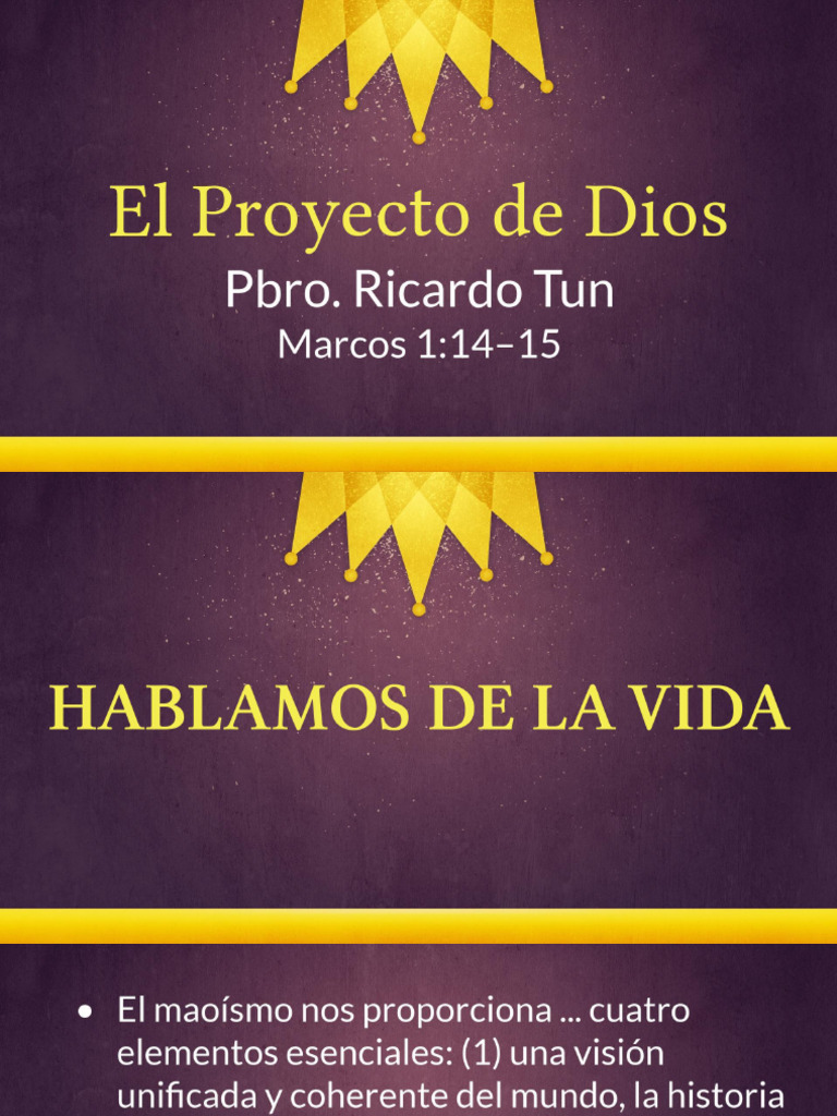 El Proyecto de Dios | PDF