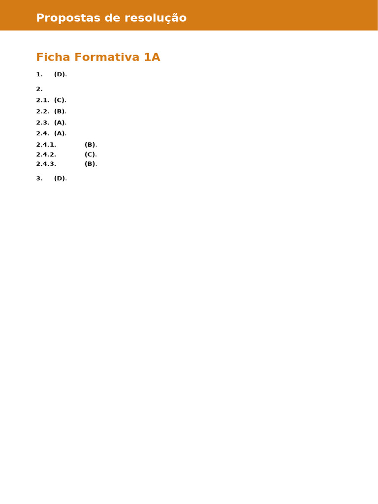 Elt9 Ficha Formativa 1a Prop Resol | PDF
