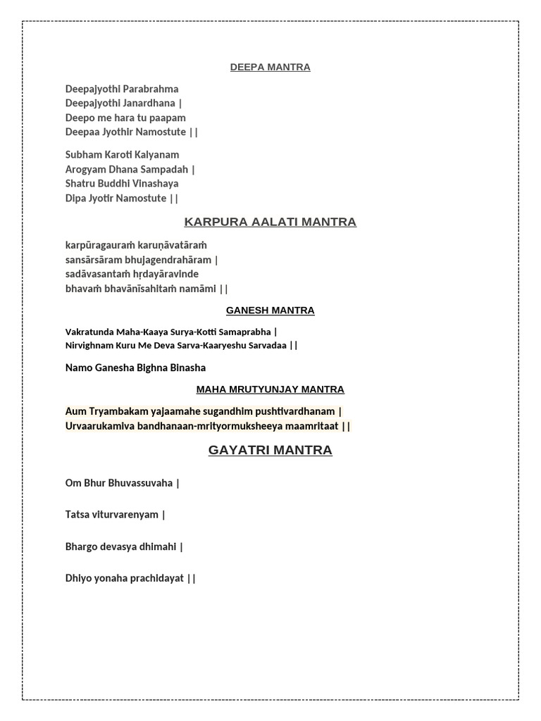 Mantra | PDF