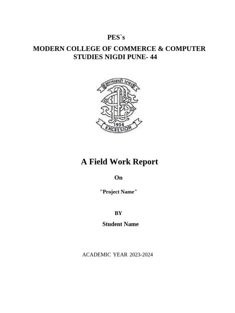 Field Visit Report Format 23-24 | PDF
