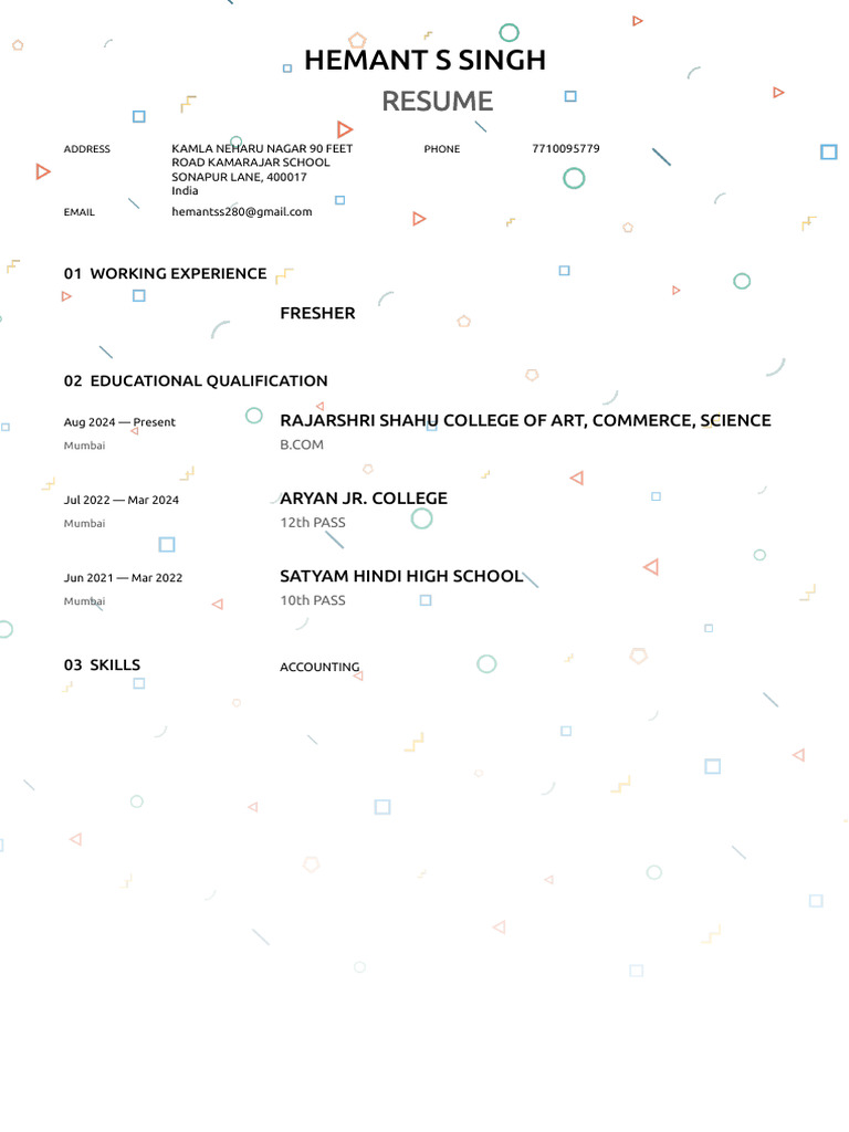 HEMANT_S_SINGH_-_RESUME | PDF