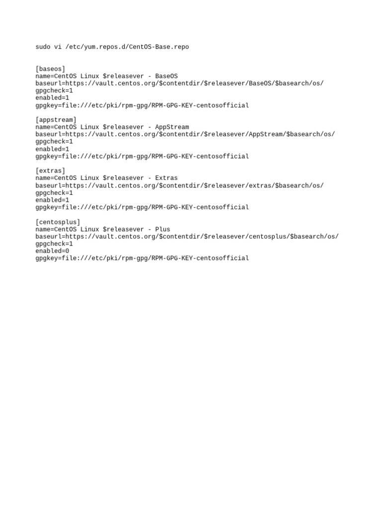 Fix Centos 8 Repo | PDF