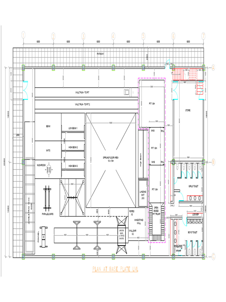 Gymnastics Floor Plan r01 | PDF