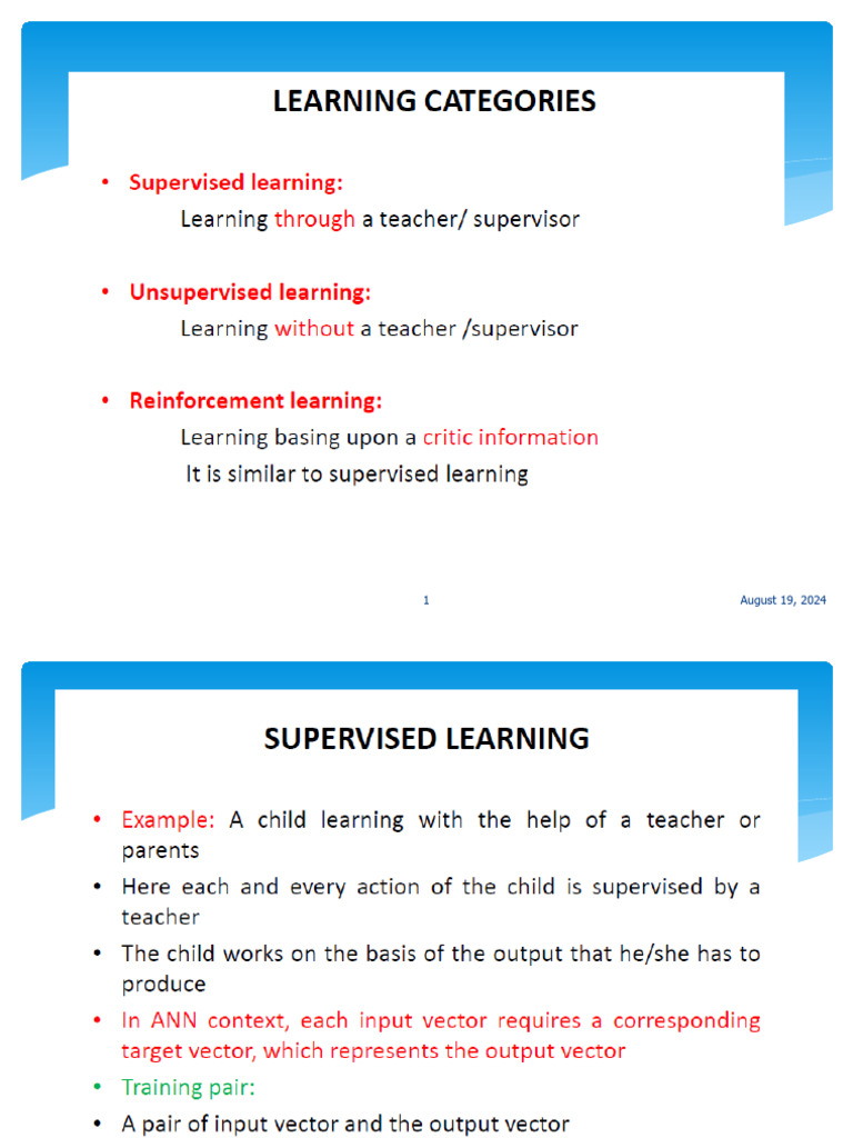2-Supervised Learning, Unsupervised Learning-16-07-2024 | PDF