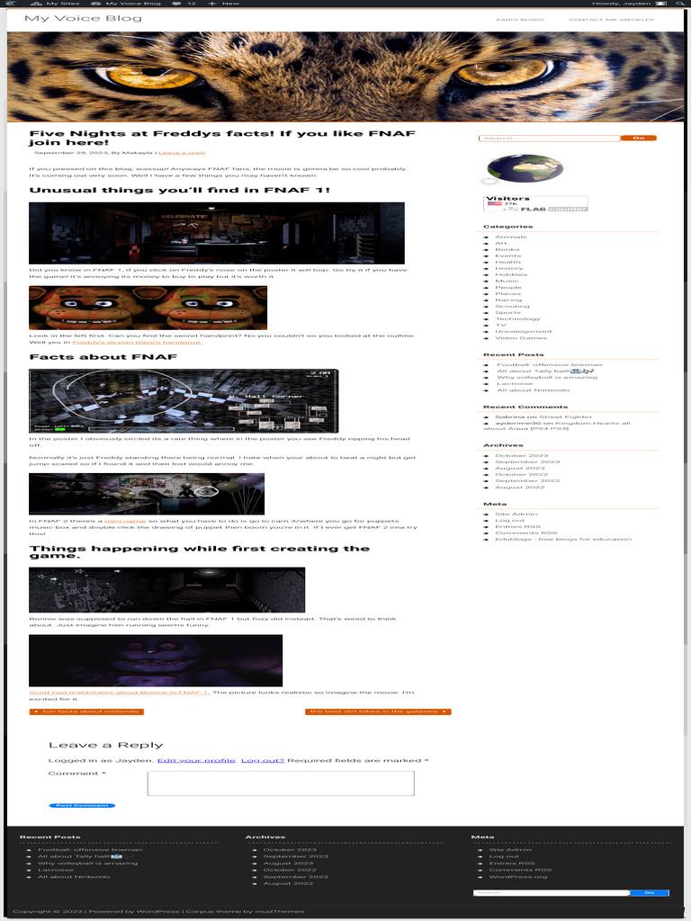 Five Nights at Freddys facts! If you like FNAF join here! – My Voice ...