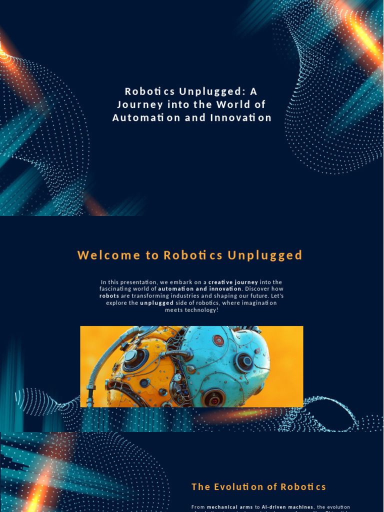 Slidesgo Robotics Unplugged A Journey Into The World of Automation and ...