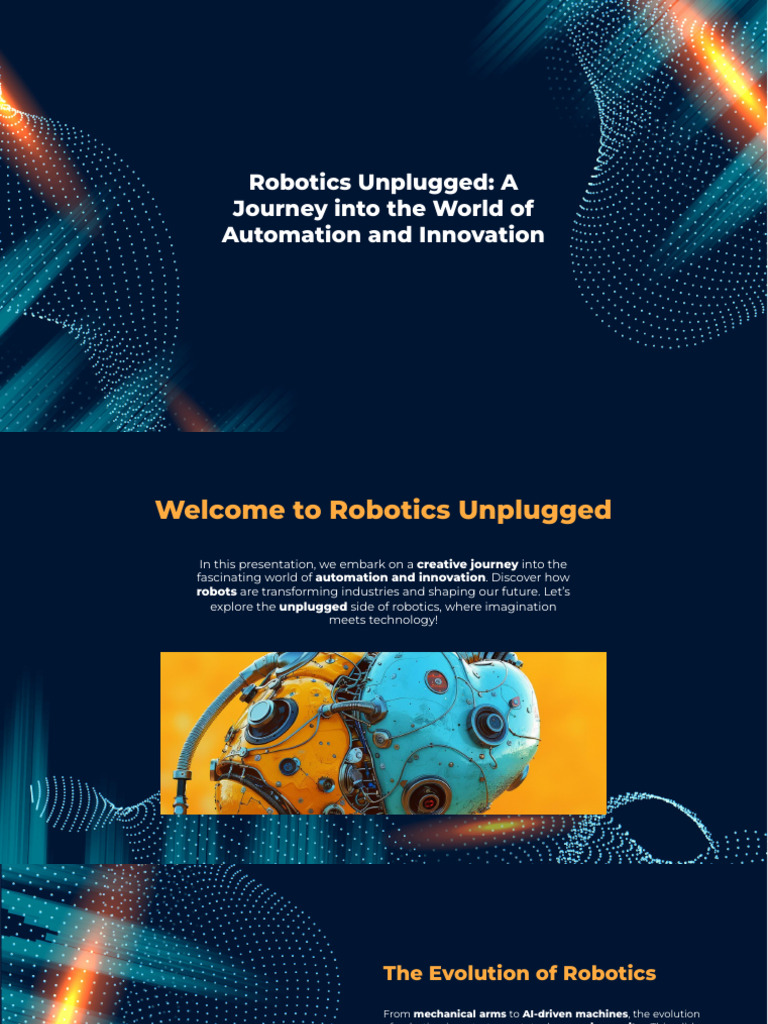 Slidesgo Robotics Unplugged A Journey Into The World of Automation and ...