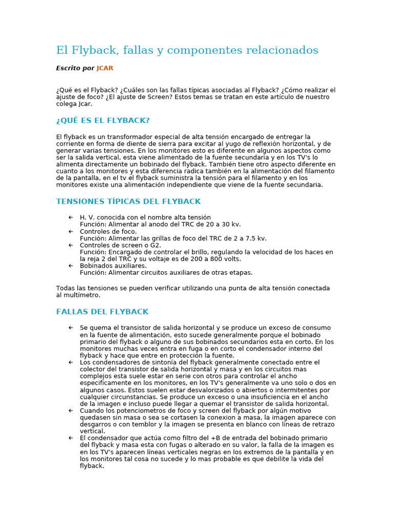El Flyback Pdf