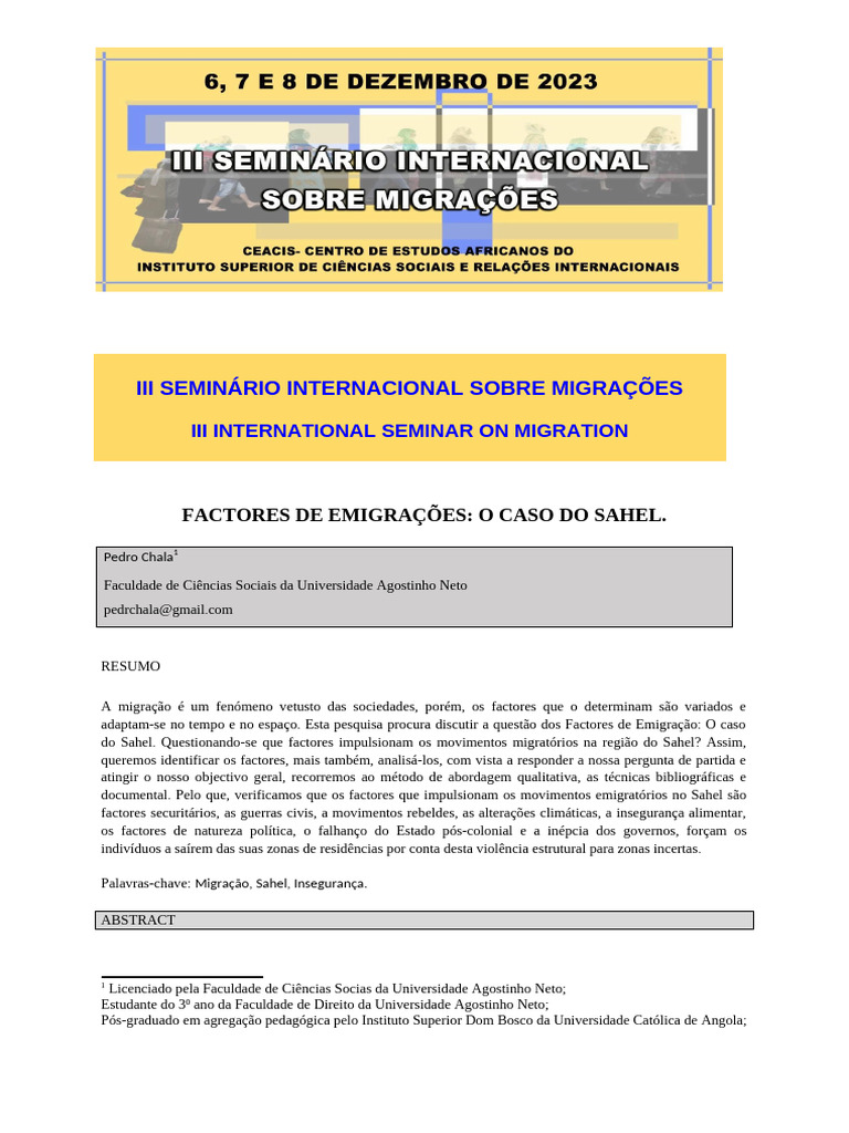 Iii Sim - Template para Texto Completo | PDF