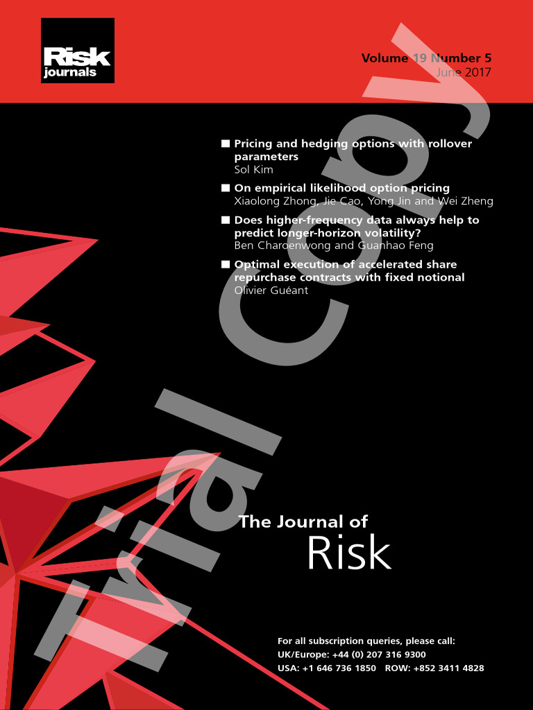Journal of Risk | PDF