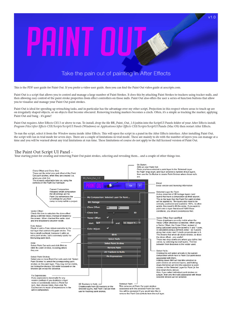 Paint Out v1.0 - User Guide | PDF