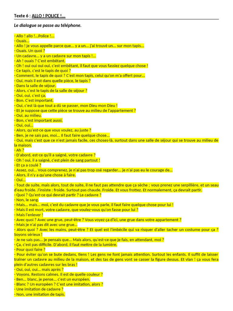 T6 Allo ! Police ! 4 | PDF