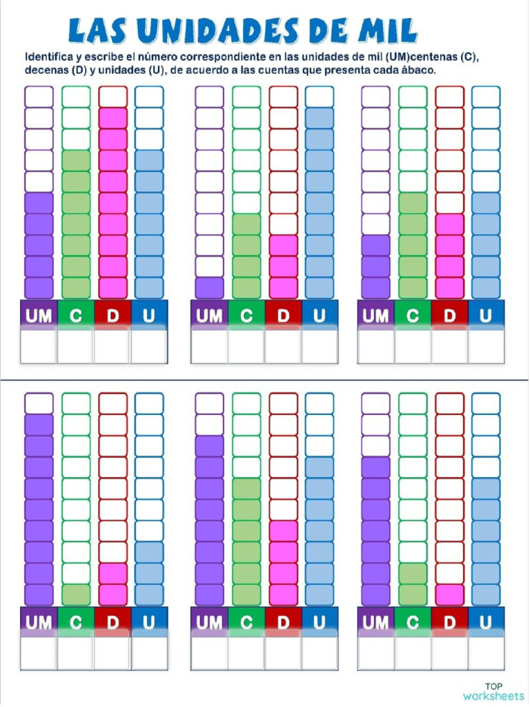 Unidades-de-mil---Números-de-cuatro-cifras | PDF