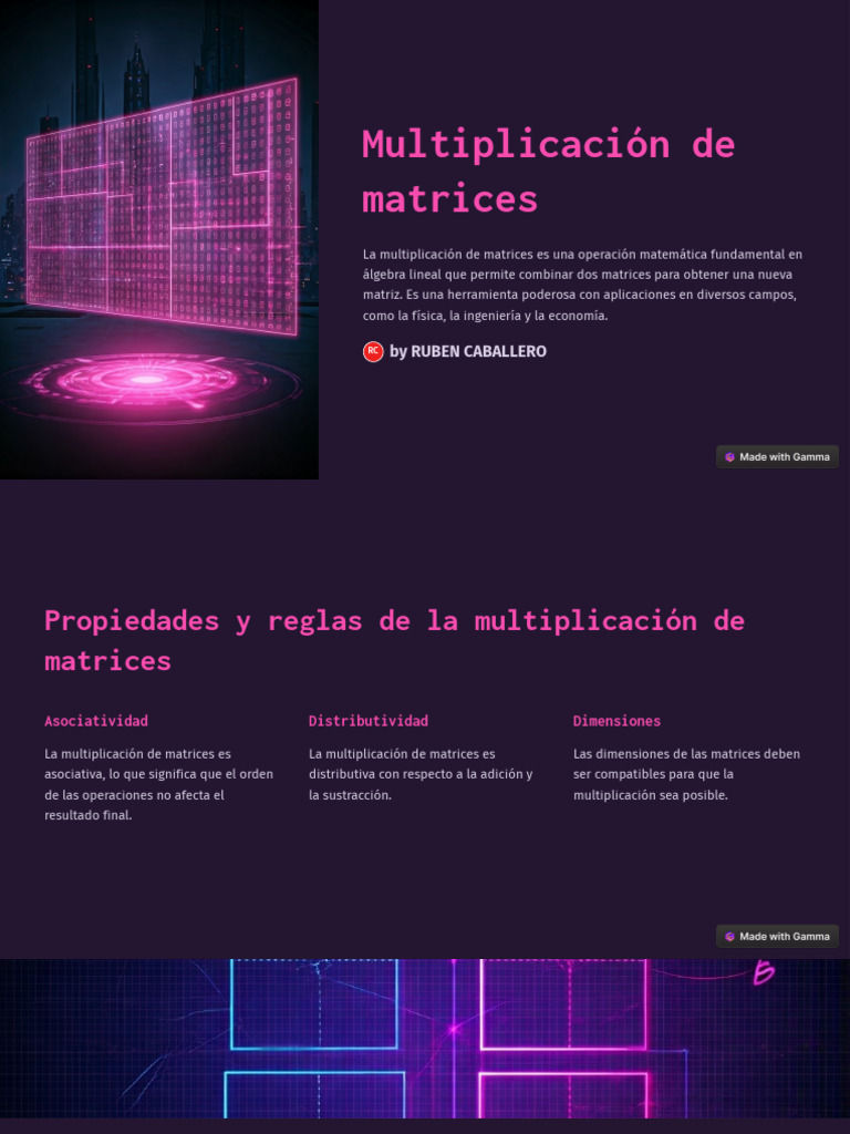 Multiplicacion de Matrices | PDF