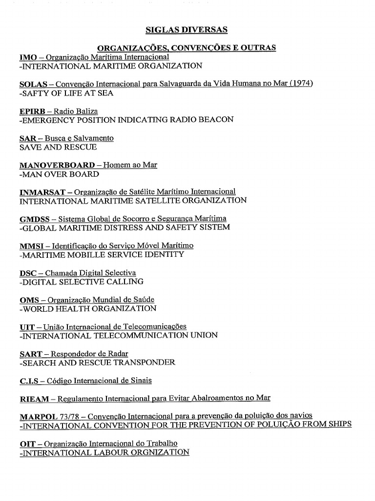Siglas Diversas | PDF