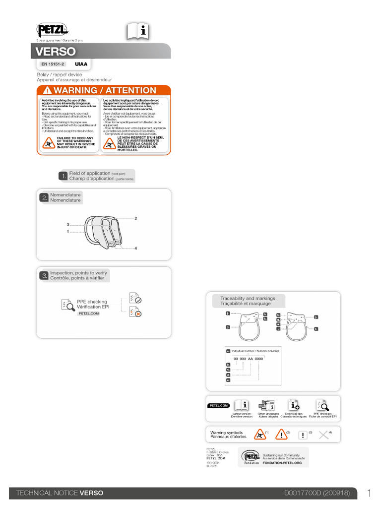 Technical Notice VERSO 3 | PDF