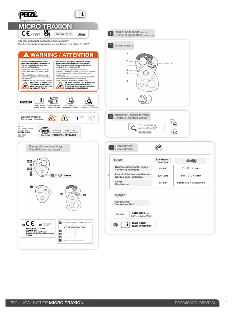 Technical Notice MICROTRAXION 1 | PDF