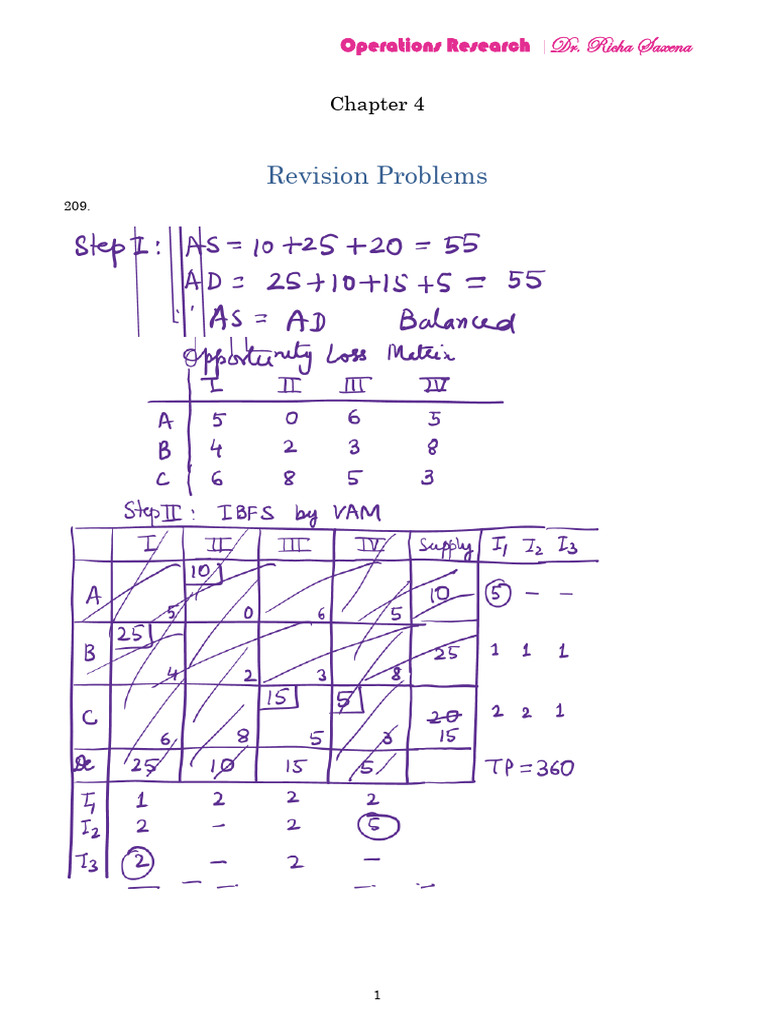 Chapter 4 Revision Problems Solution.docx | PDF