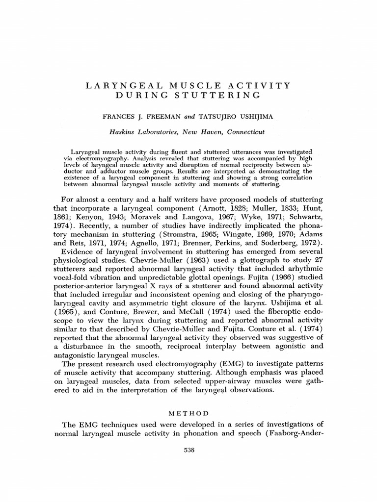 Freeman 1978 | PDF