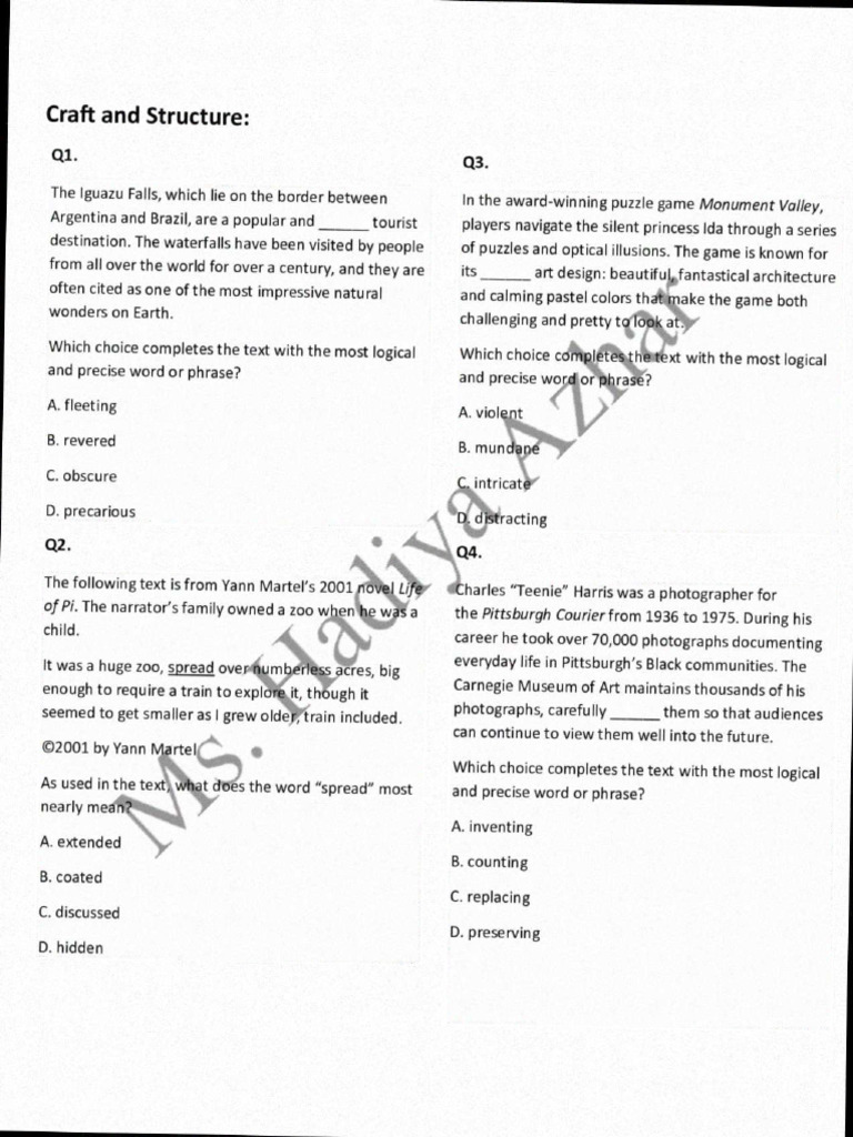 Craft and Structure | PDF