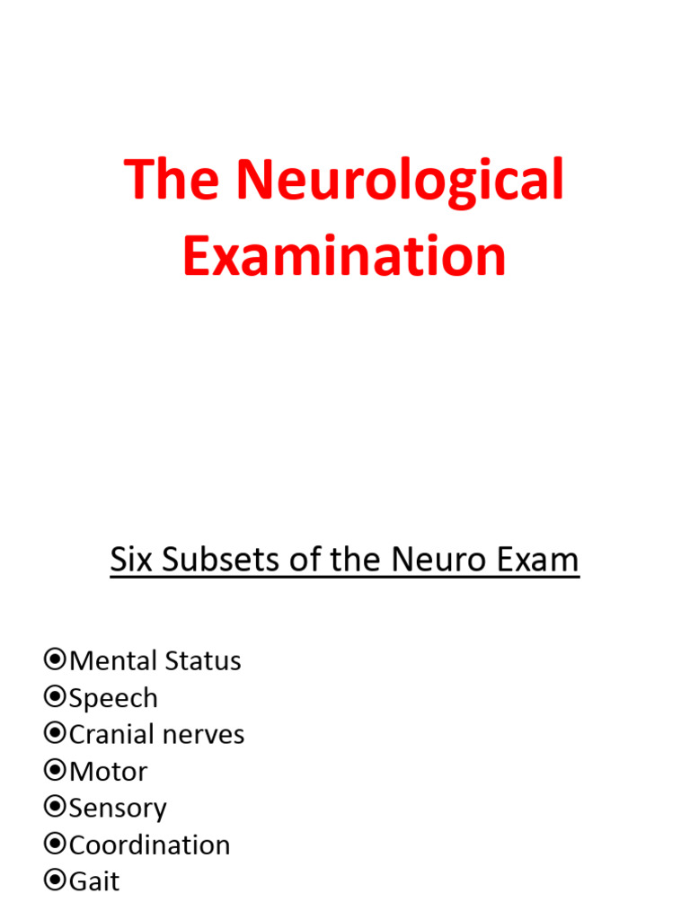 The-Neurological-Examination | PDF