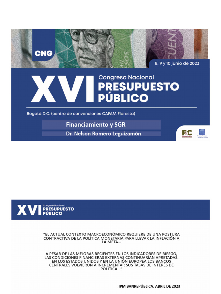 Financiamiento y SGR | PDF