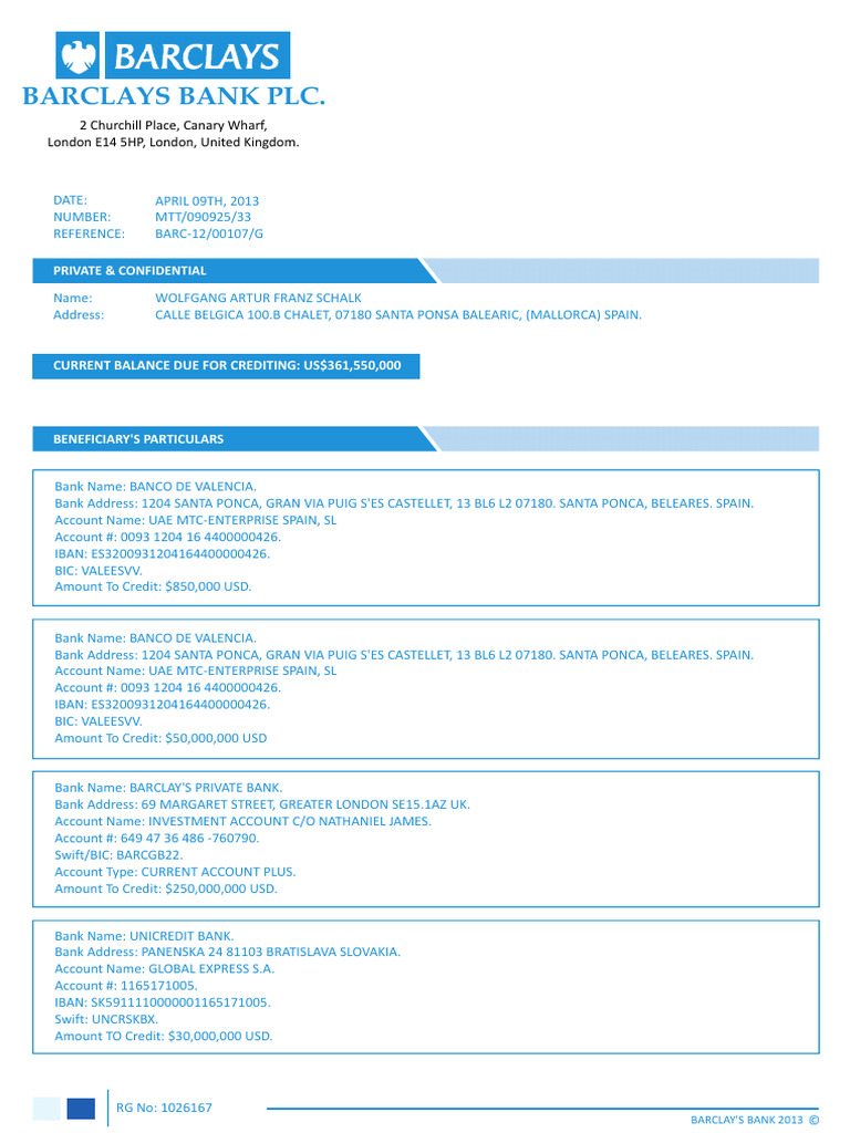 Barclay's Bank PLC | PDF