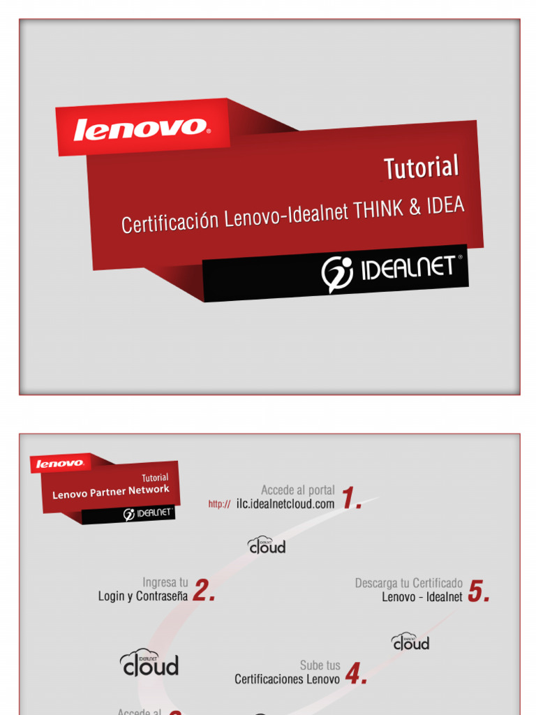 Tutorial Certificado Lenovo Idealnet | PDF