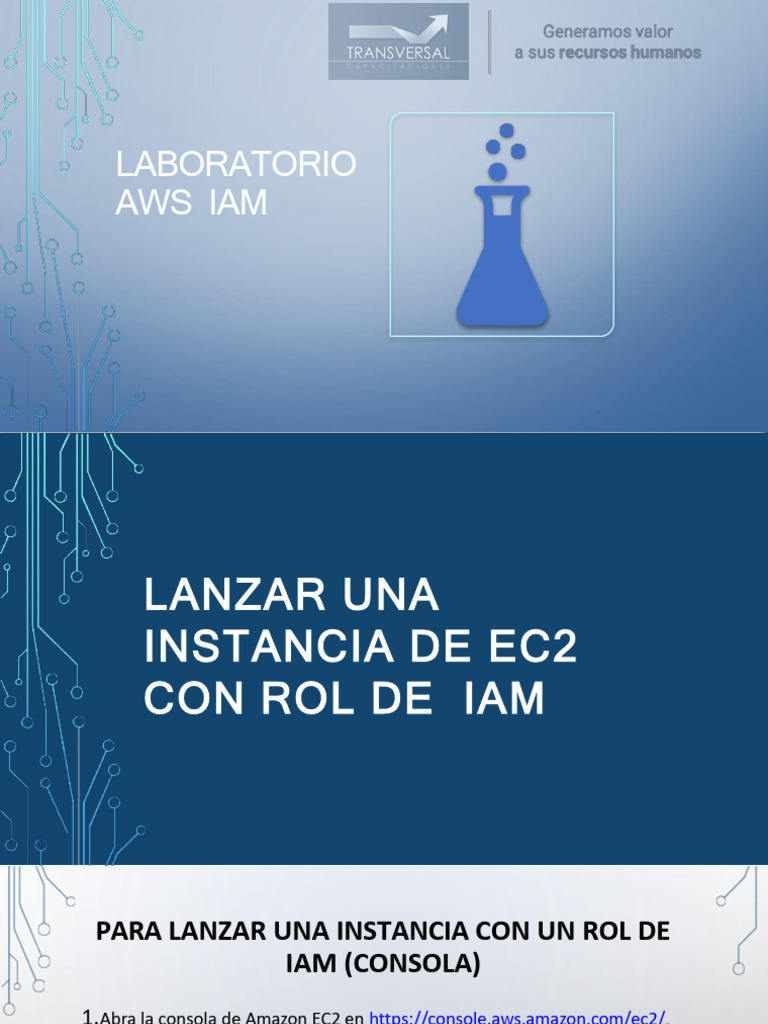 5 Laboratorio-AWS-IAM LANZAR UNA INSTANCIA DE EC2 CON ROL DE IAM MODULO 3 | PDF