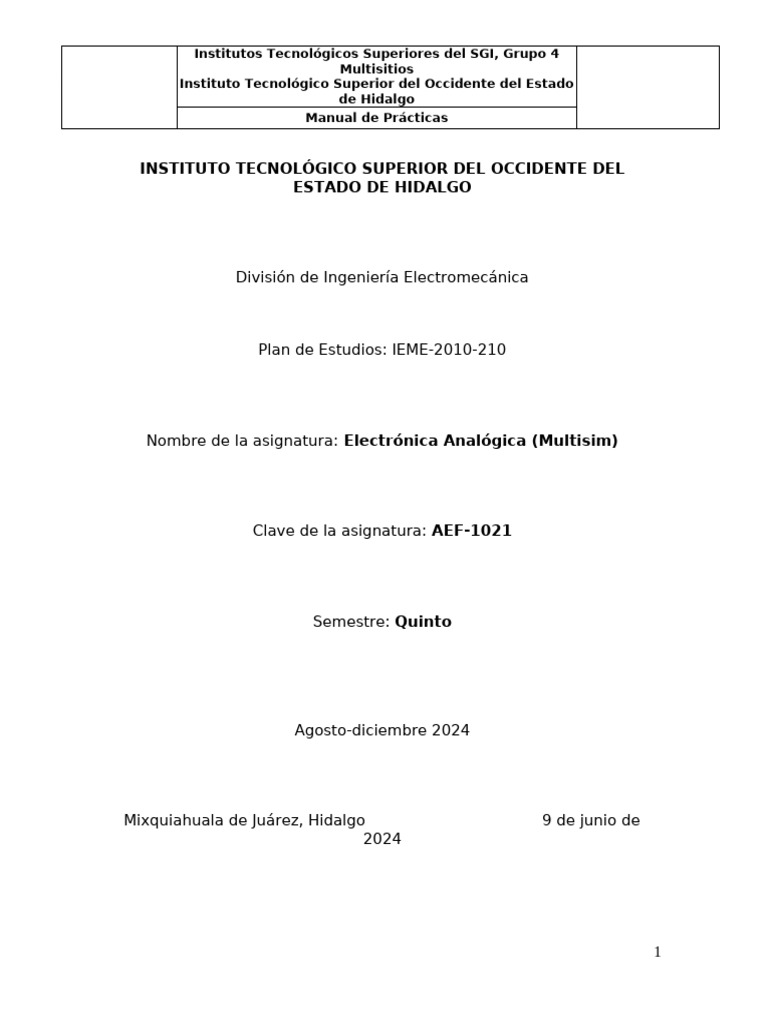 Practica 4 Segunda Multisim Gabriel Santiago | PDF