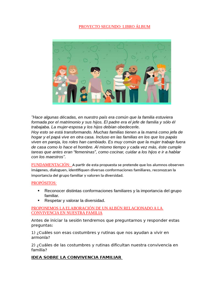 PROYECTO LIBRO ALBUM | PDF