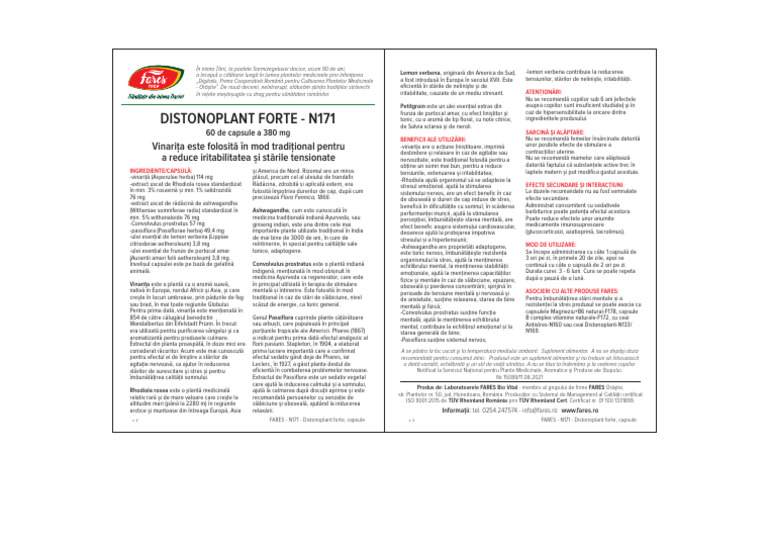 Supliment pentru Relaxare și Somn | PDF