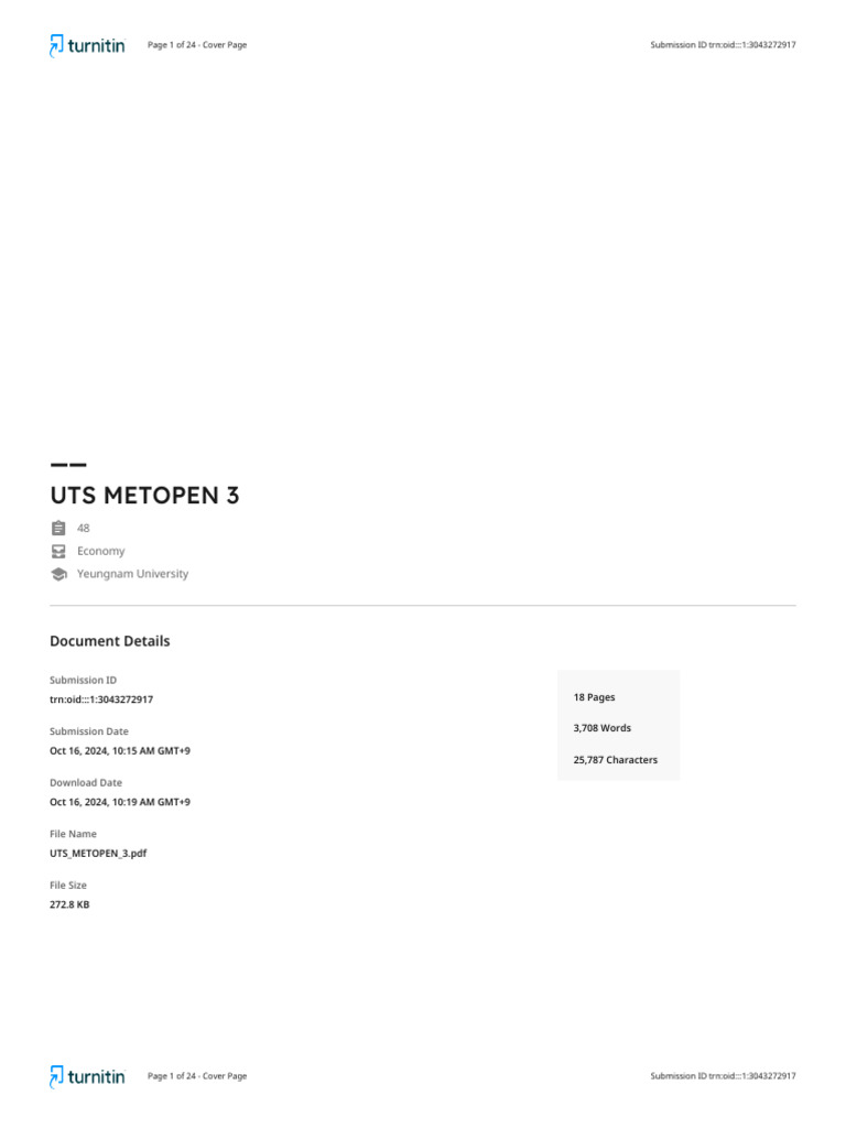 Uts Metopen 3 | PDF