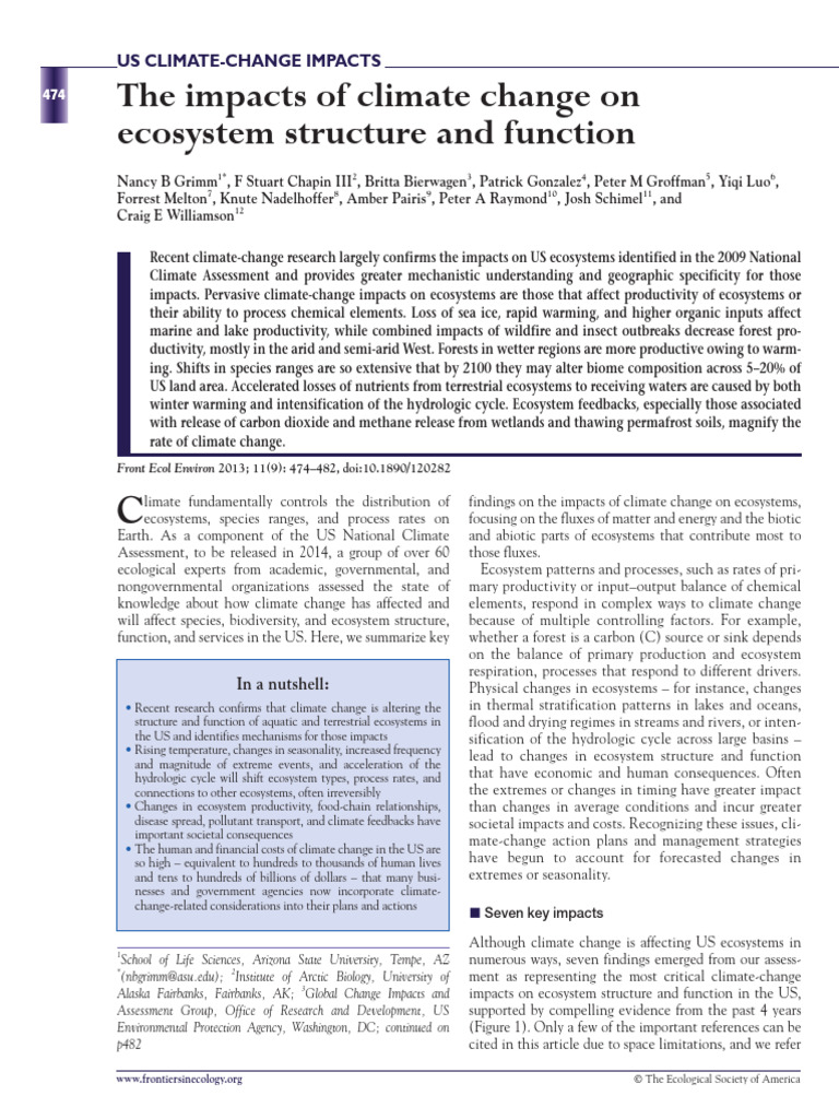 Frontiers in Ecol Environ - 2013 - Grimm - The Impacts of Climate ...