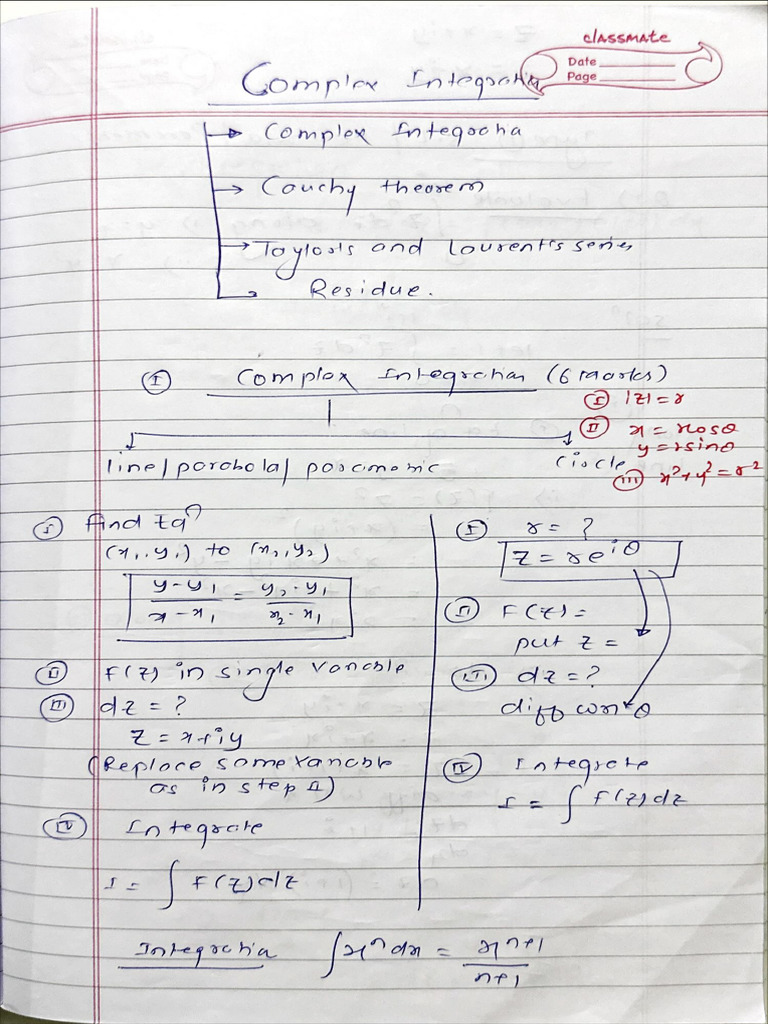 Complex Integration M4 | PDF