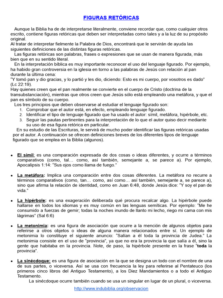 Figuras Retoricas | PDF | Técnicas de retórica | Religião e Espiritualidade