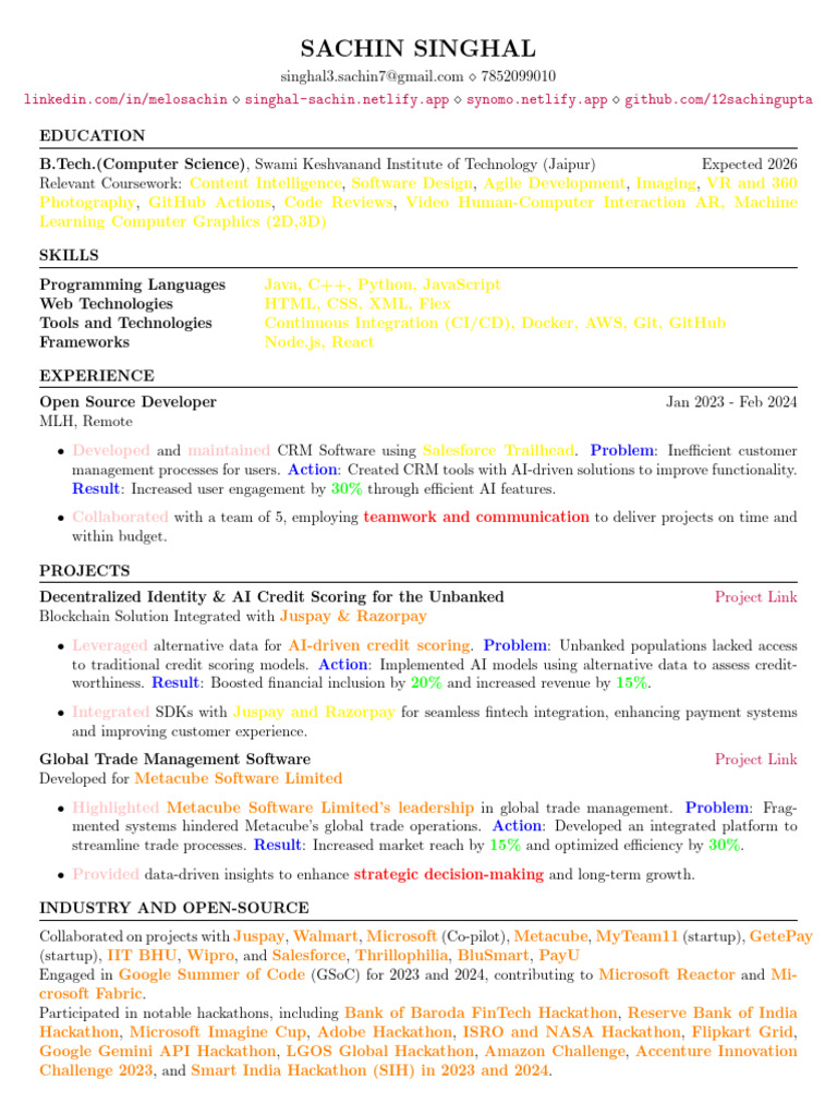 Singhal Sachin Resume Adobe Er | PDF