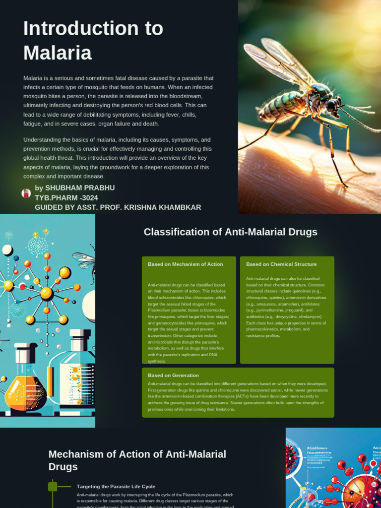 LeaveIntroduction-To-Malaria - PPTX 20241016 232016 0000 | PDF | Malaria | Plasmodium