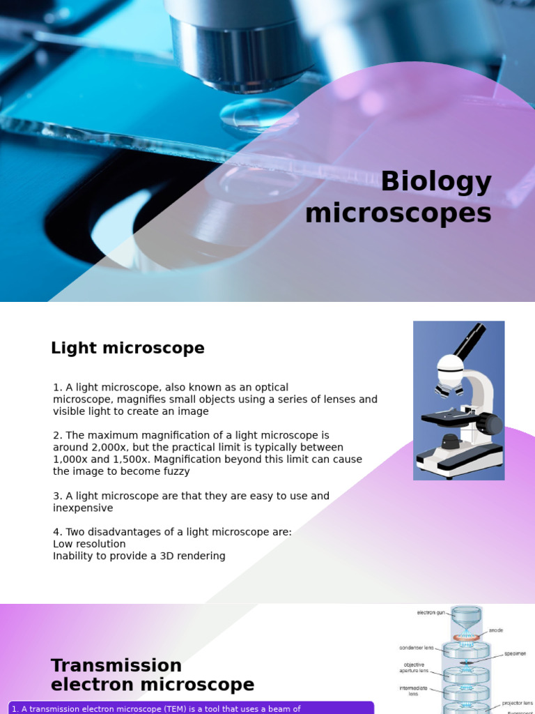 Biology Microscopes | PDF