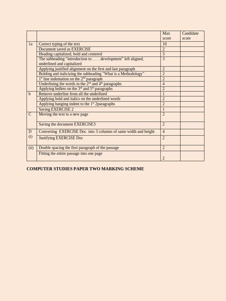 Comp Studies PP2 MS | PDF