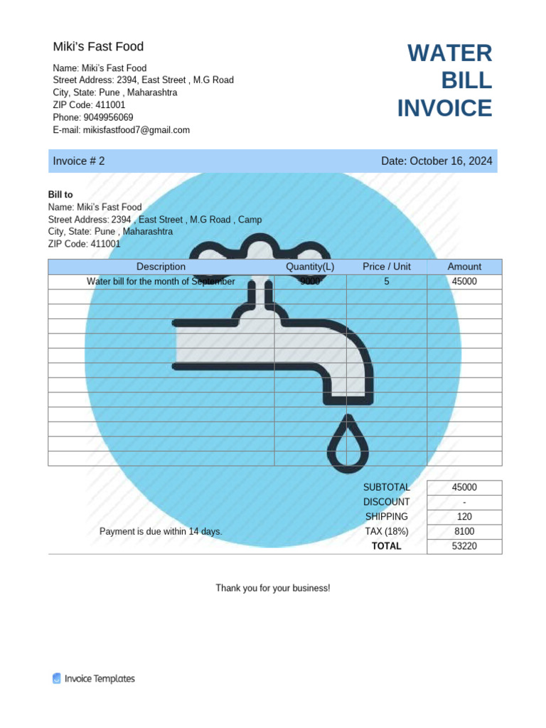 Water Bill | PDF