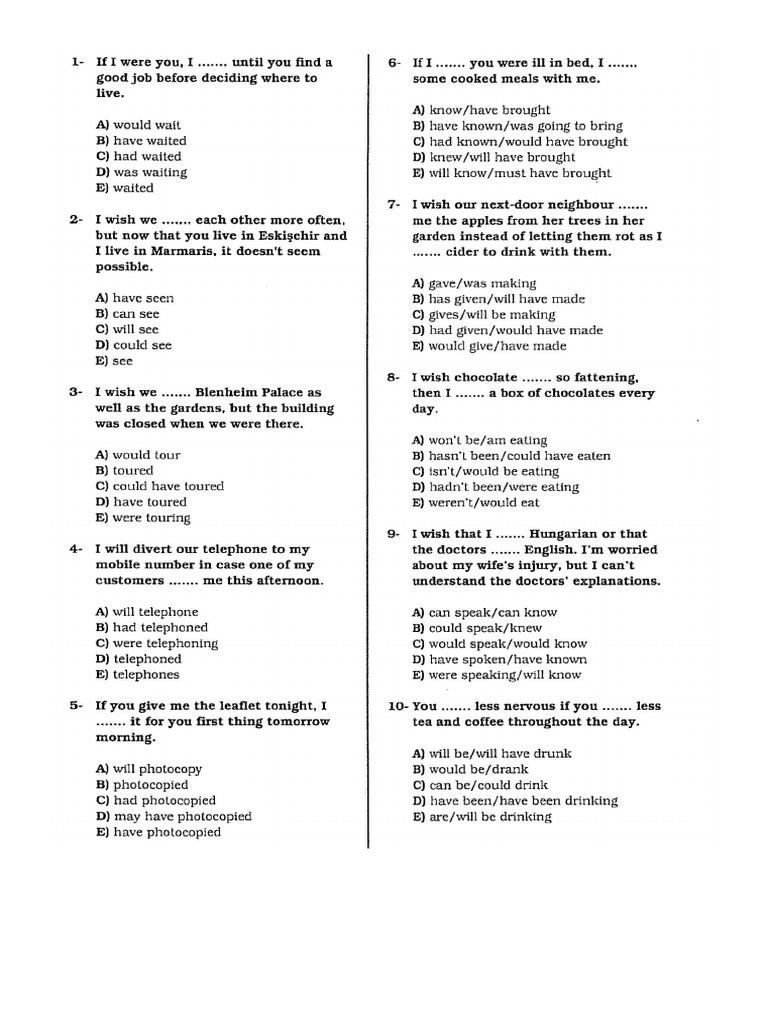 İf Clause Test | PDF