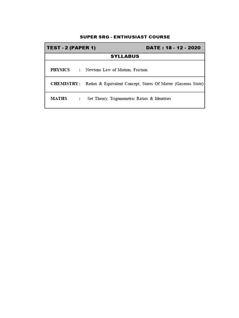 Test 2 - Paper 1 Key | PDF
