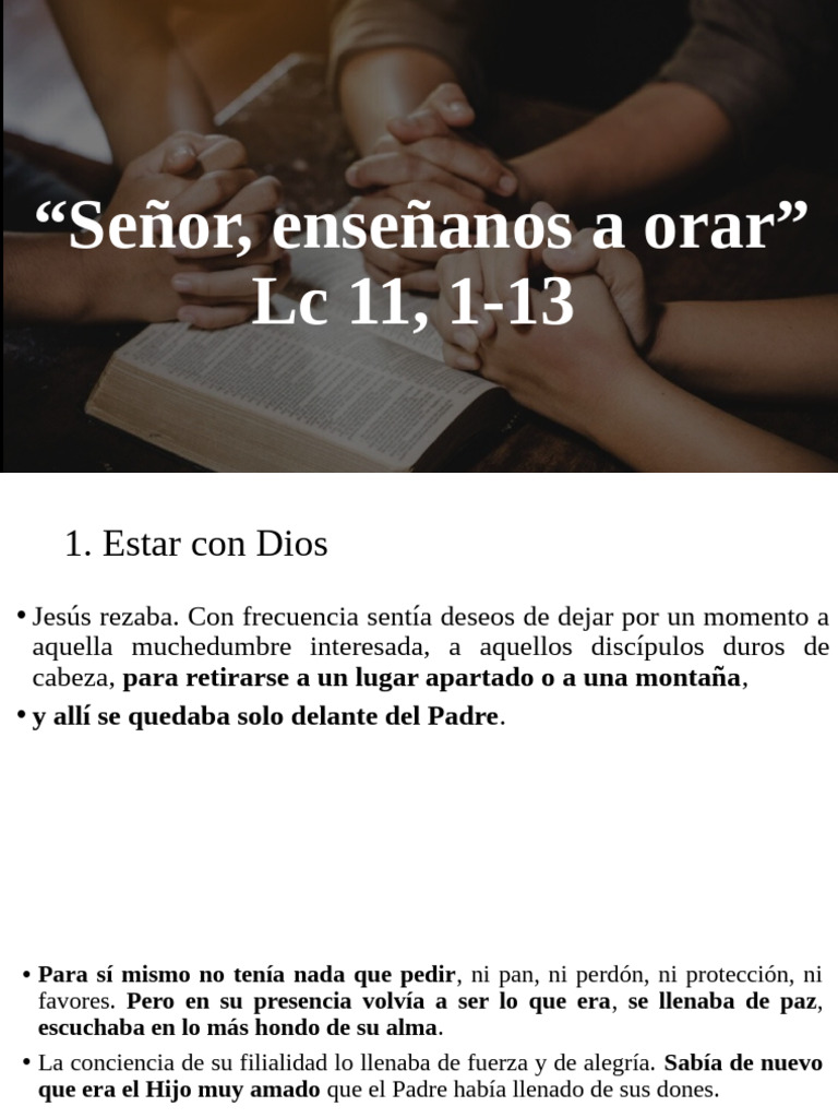 Señor, enseñanos a orar | PDF