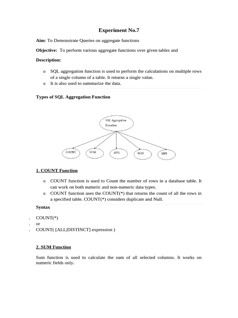 DBS Experiment No.7 | PDF
