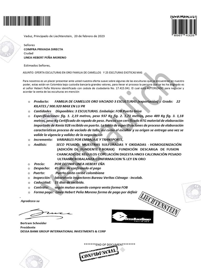 Soft Offer Au Linea HPM Actualizada | PDF