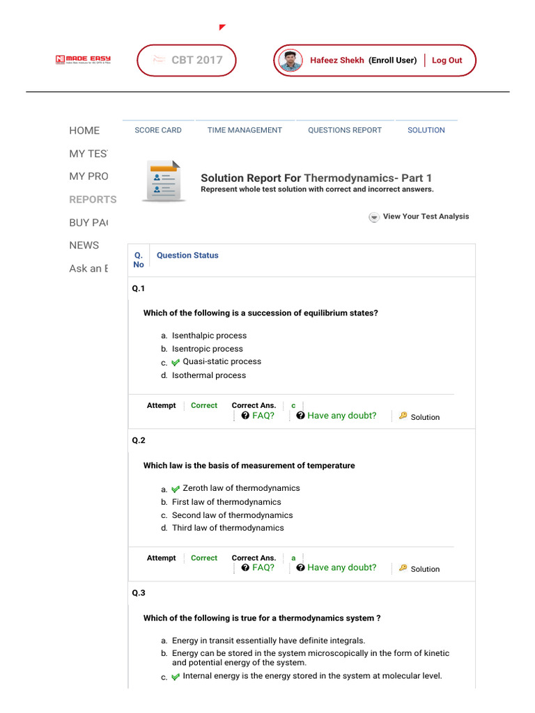 Made Easy Online Test Series | PDF